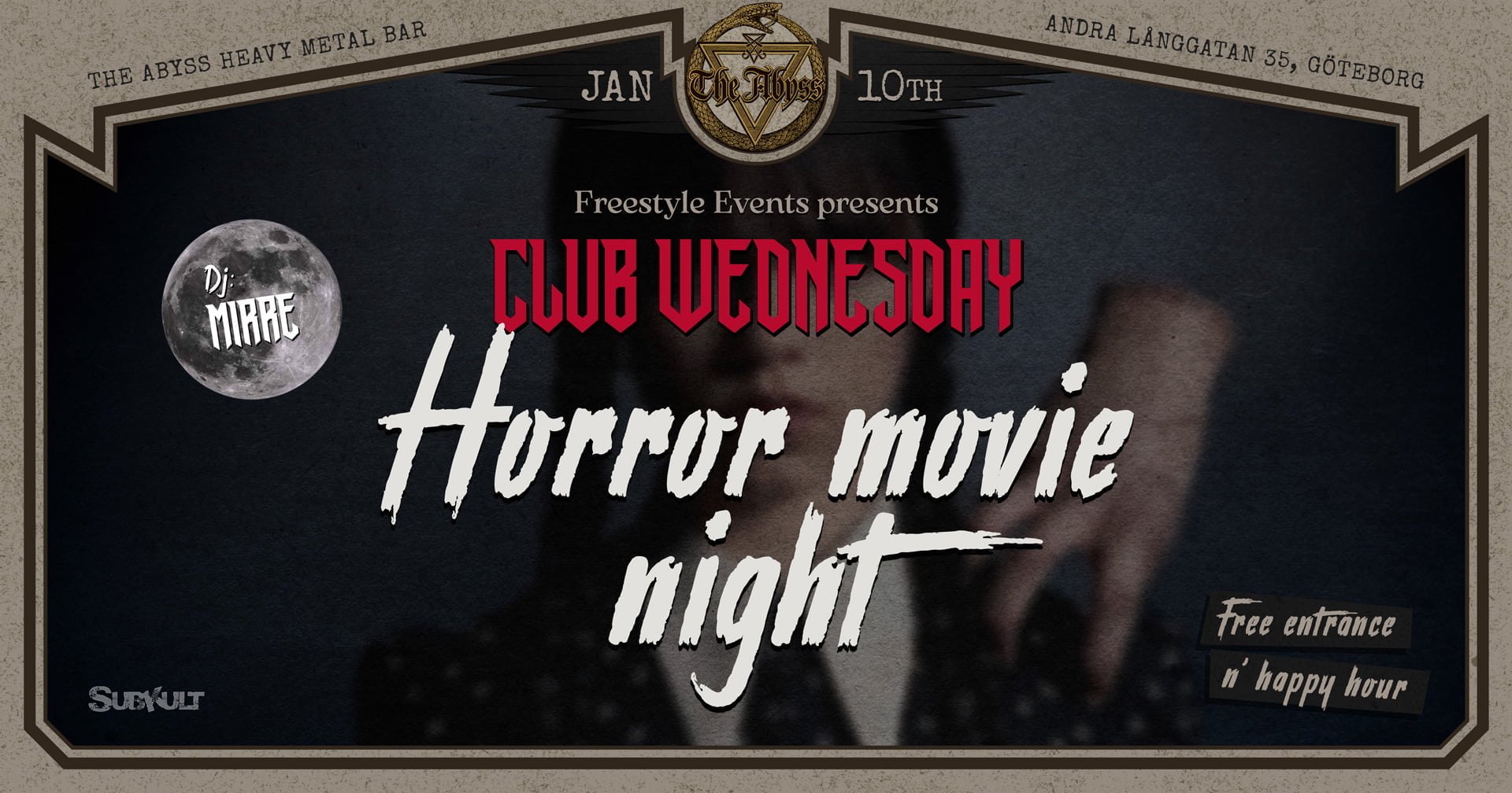 Club Wednesday: Horror movie night » The Abyss Göteborg